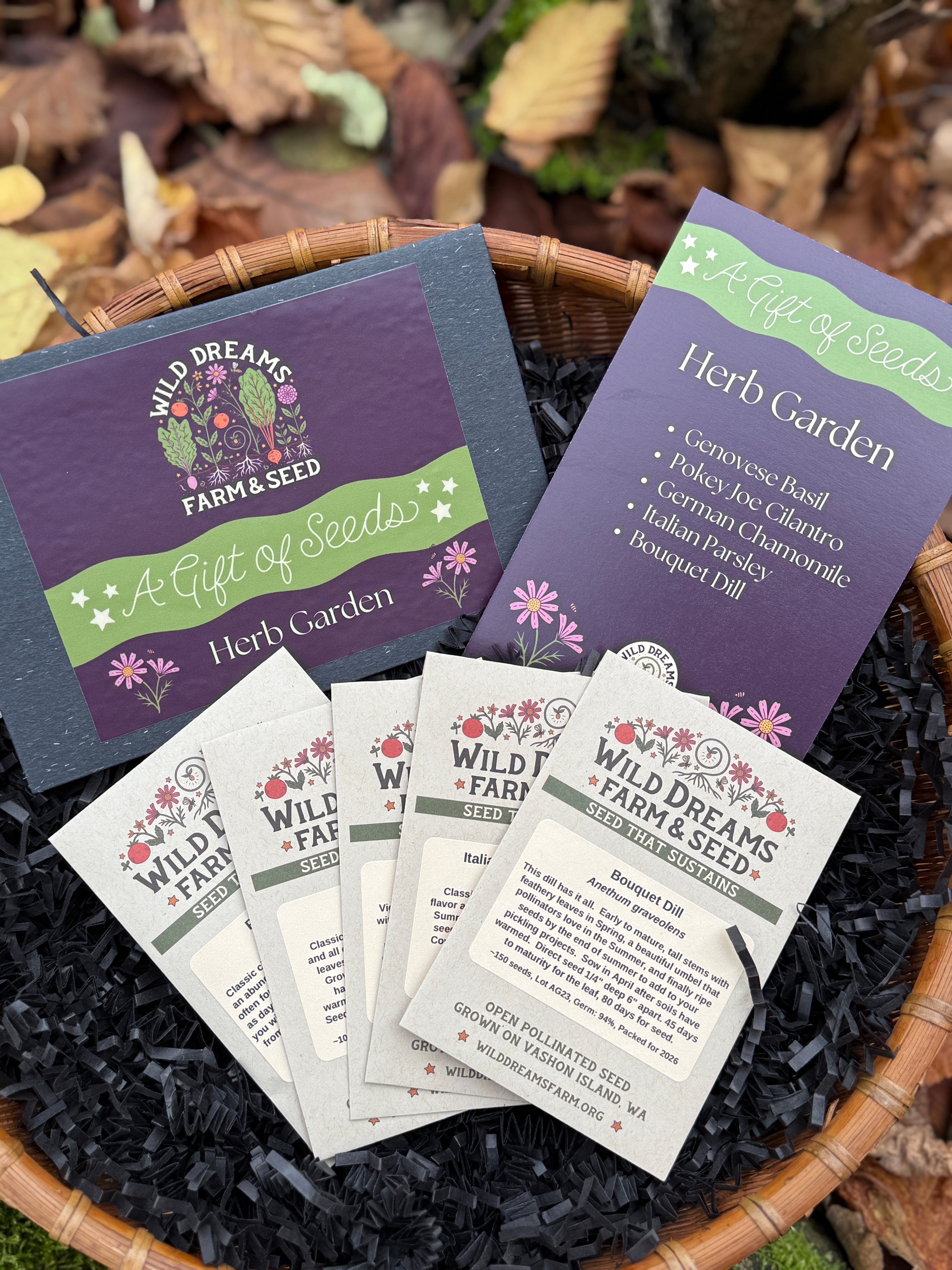 Herb Garden Seed Gift Set – Wild Dreams Farm and Seed